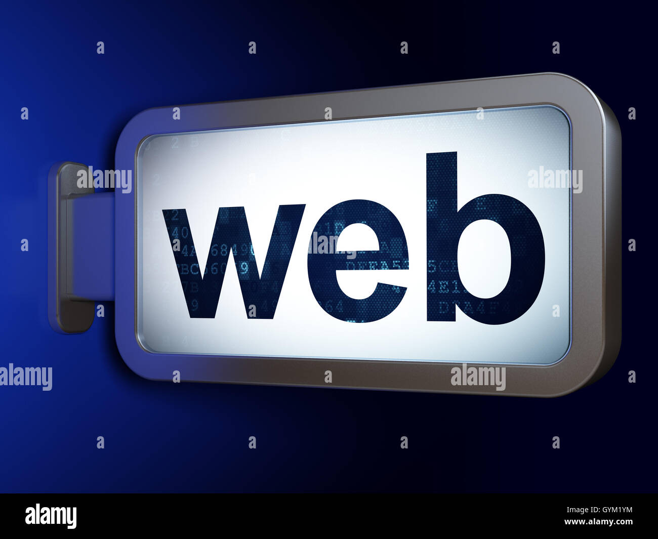 Web design concept: Web on billboard background Stock Photo - Alamy
