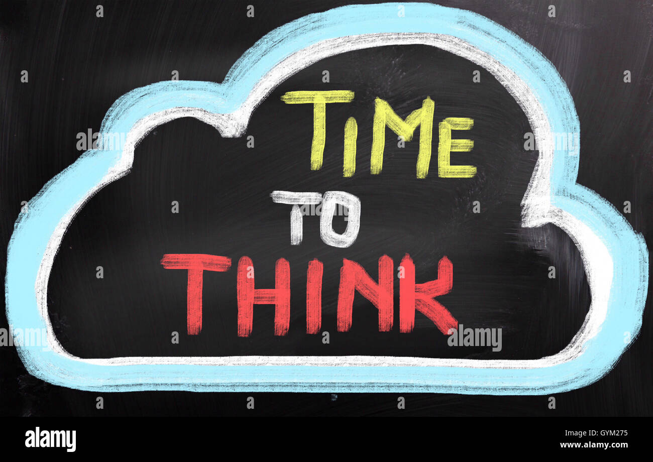 Time To Think Concept Stock Photo - Alamy