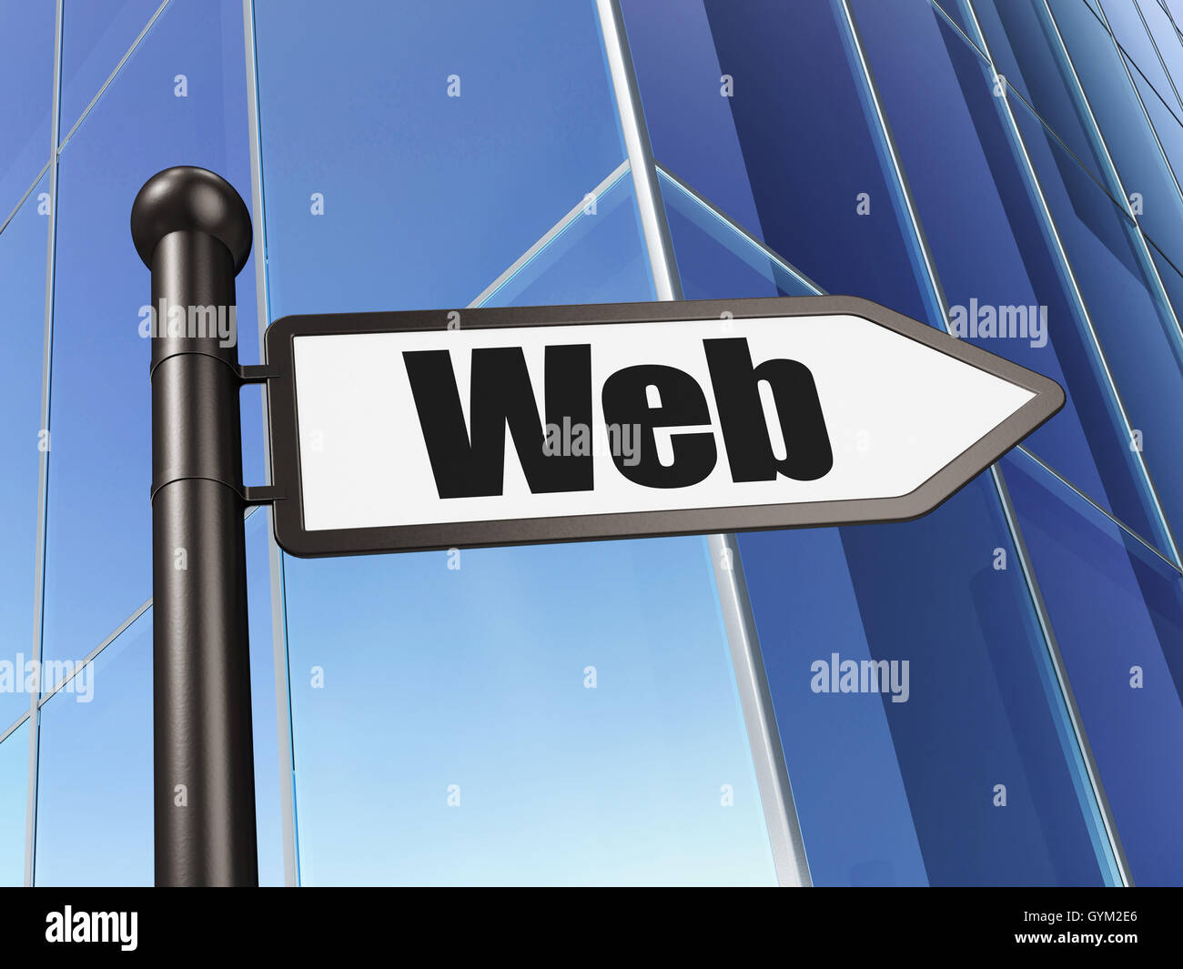Web design concept: sign Web on Building background Stock Photo - Alamy