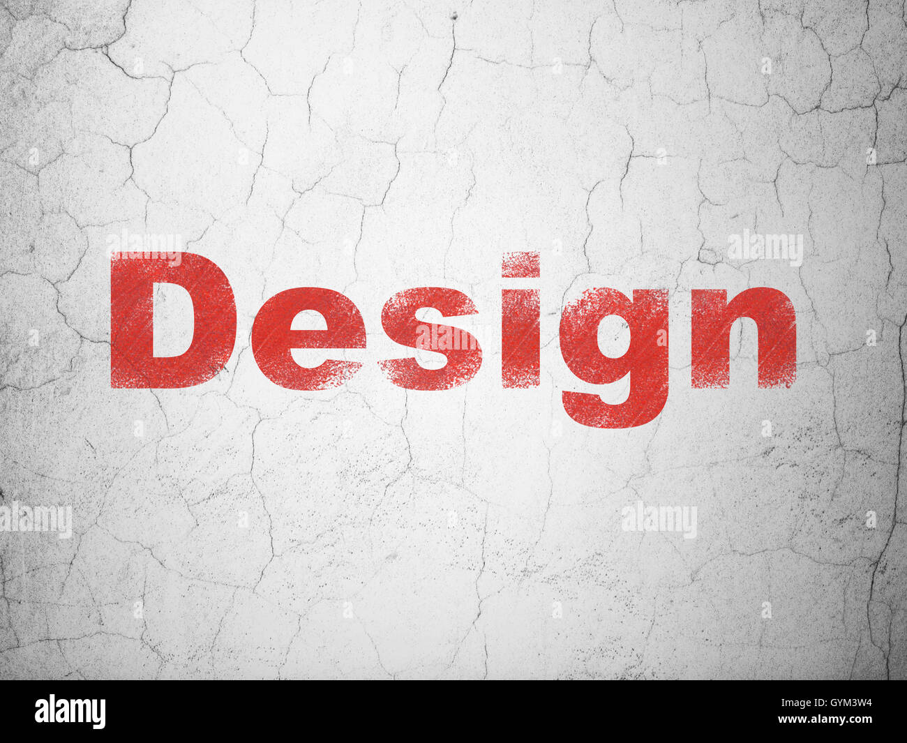 Advertising concept: Design on wall background Stock Photo - Alamy