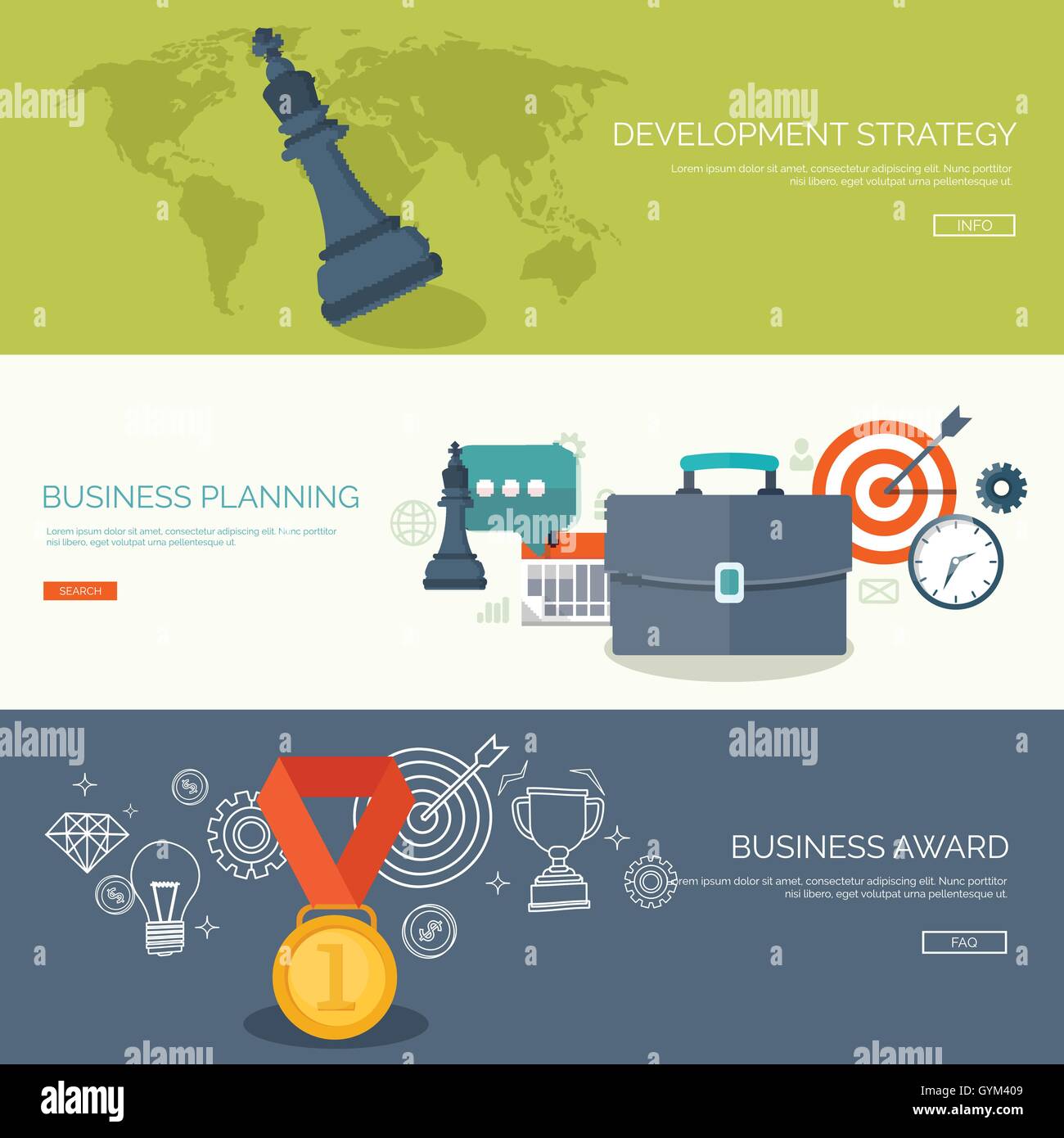 Vector illustration. Flat background with chess.Strategy. Money making ...