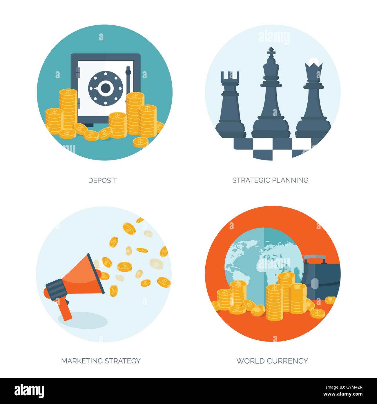 Flat vector illustration background. Money, money making. Web payments ...