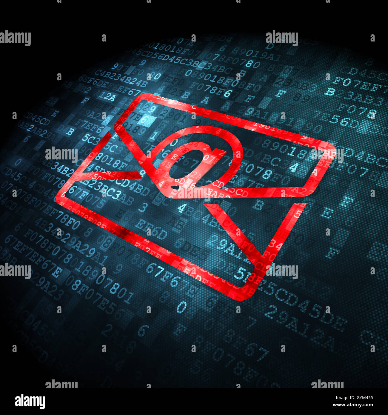E mail 3d icon pixelated envelope hi-res stock photography and images ...