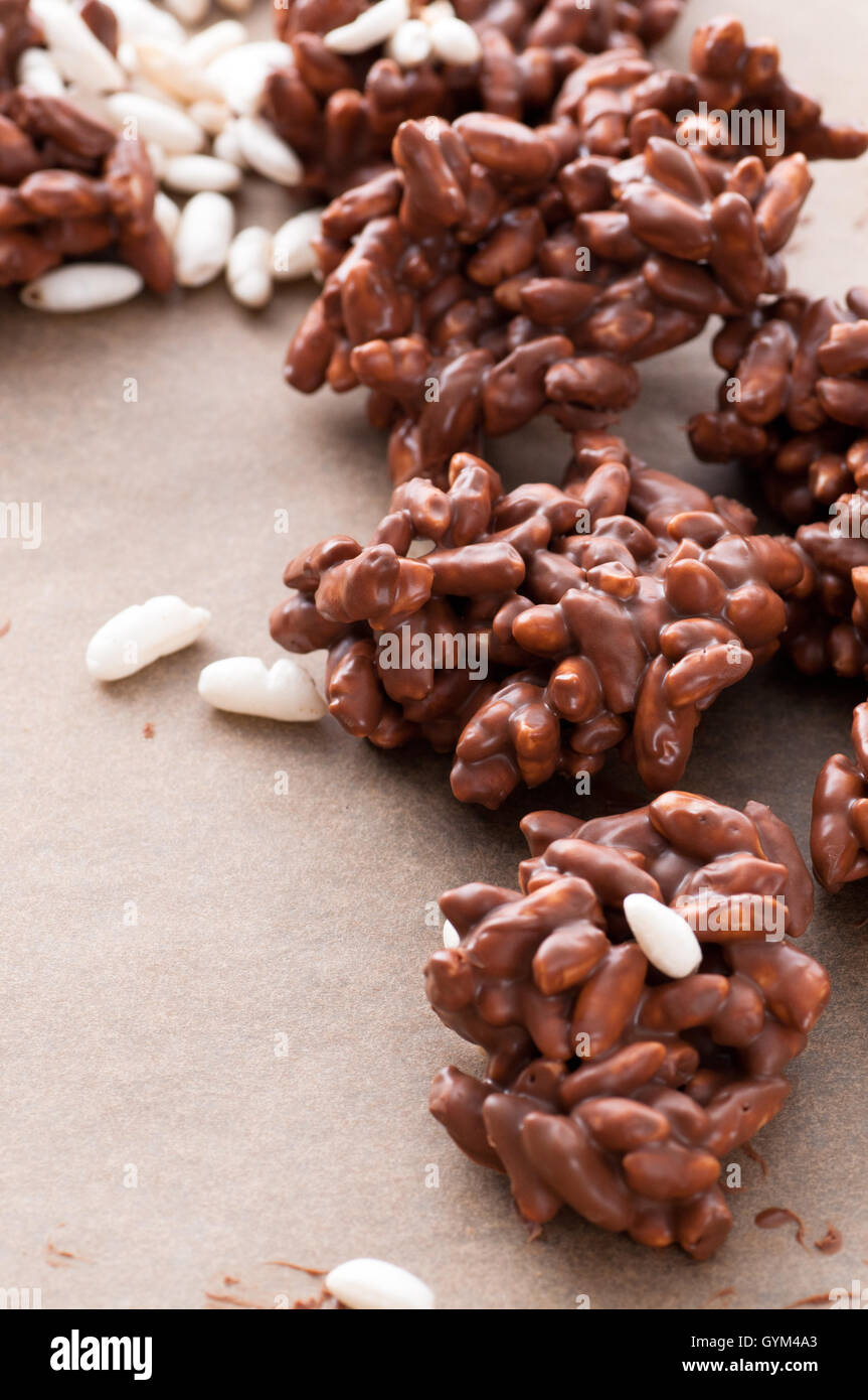 Puffed Rice Chocolate Stock Photo - Alamy