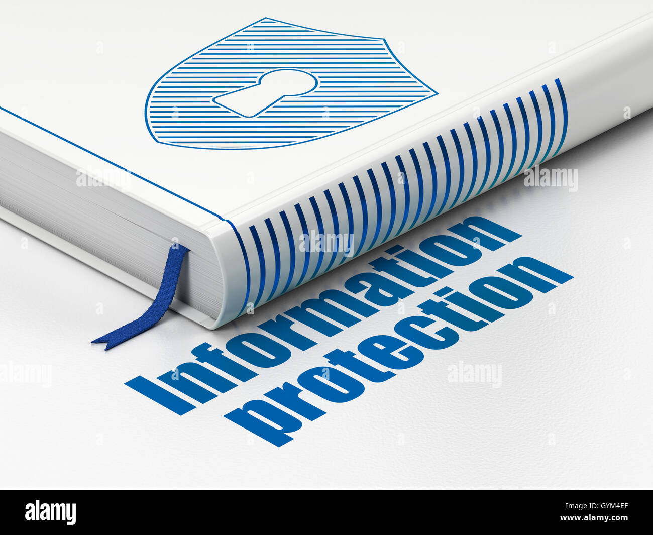 Safety concept: book Shield With Keyhole, Information Protection on ...