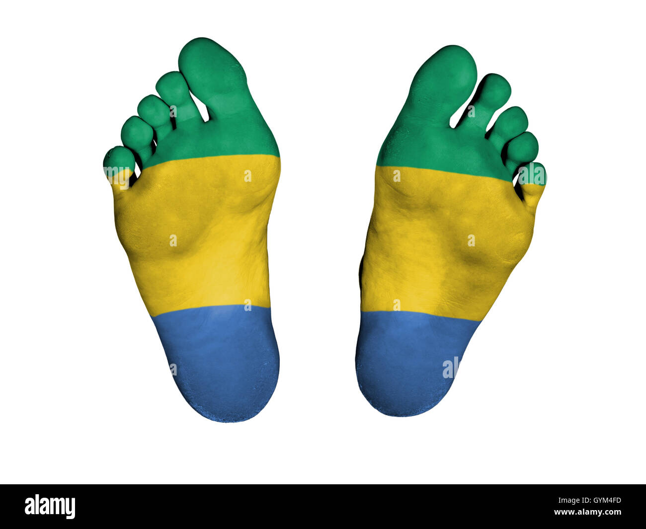 Feet with flag Stock Photo - Alamy