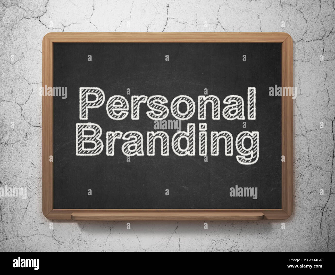Advertising concept: Personal Branding on chalkboard background Stock ...