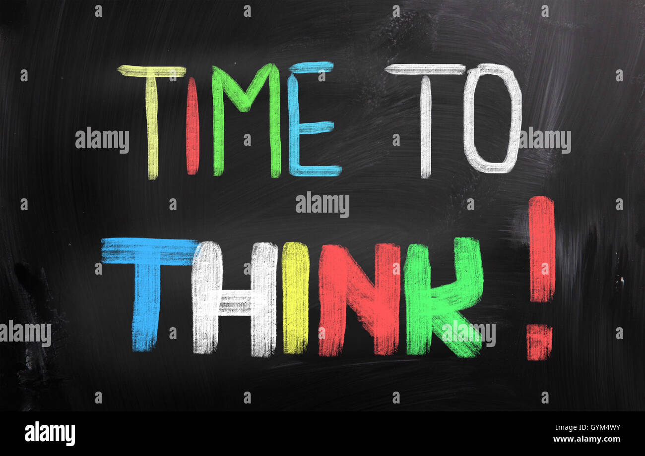 Time To Think Concept Stock Photo - Alamy