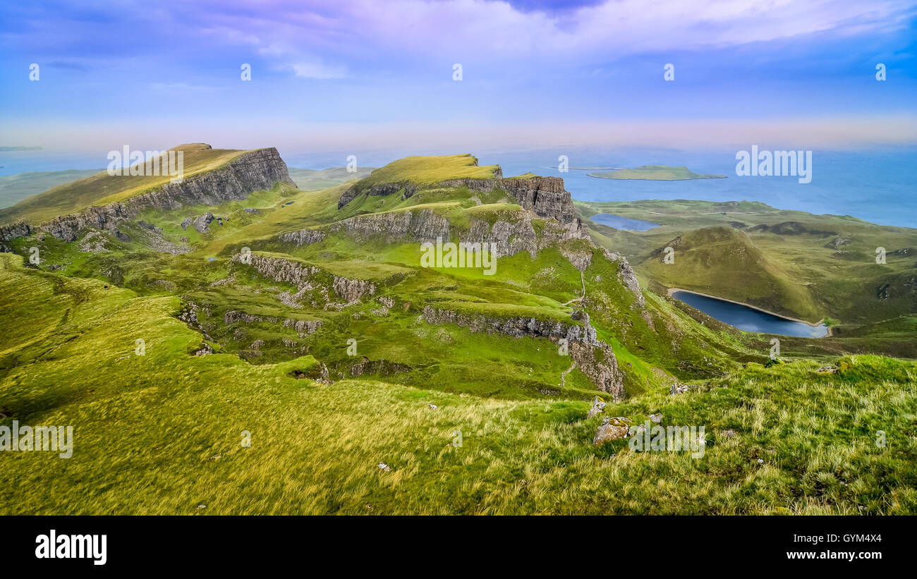 Beautiful quiraing range mountains in hi-res stock photography and ...
