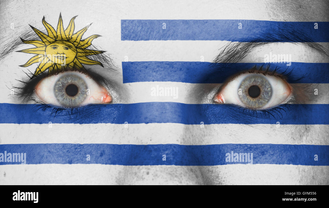 Close up of eyes with flag Stock Photo - Alamy
