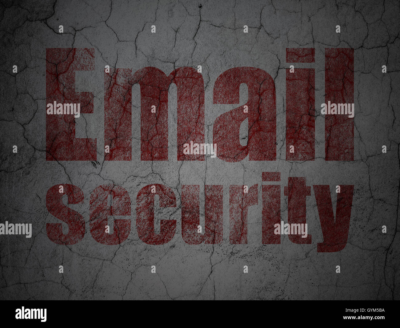 Privacy concept: Email Security on grunge wall background Stock Photo ...