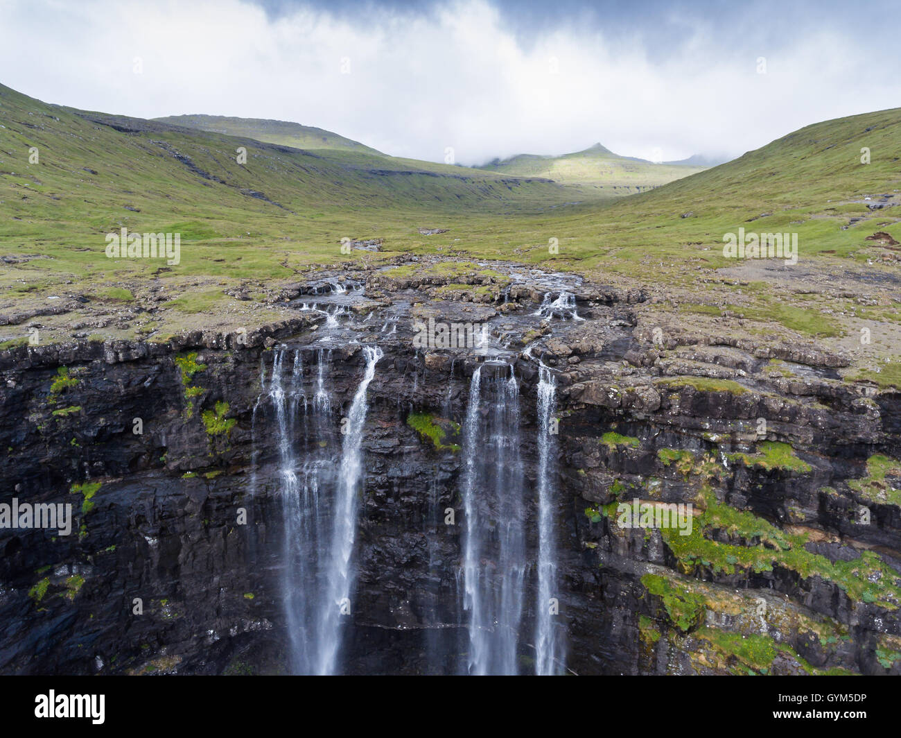 Fossá waterfall, Island of Streymoy. Faroe Islands Stock Photo - Alamy