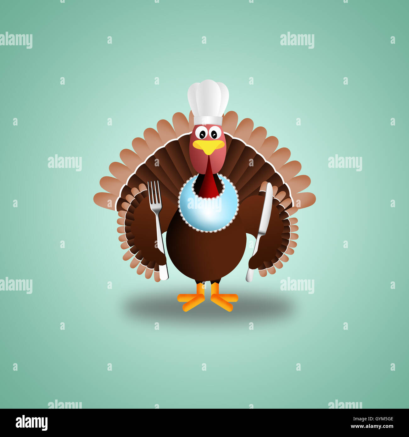 Turkey chef for Thanksgiving Stock Photo - Alamy
