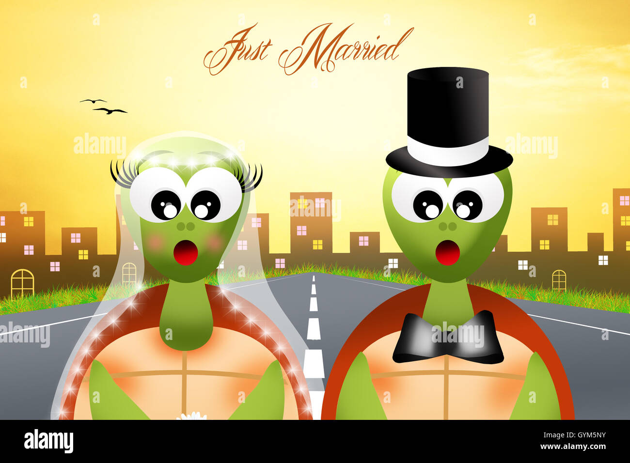 turtles in love Stock Photo - Alamy
