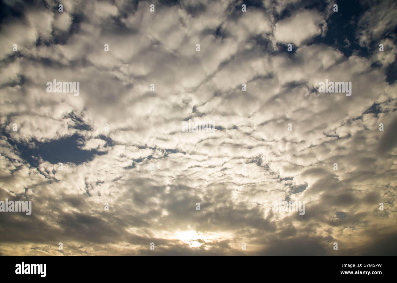 Endless sky clouds on sunset Stock Photo - Alamy