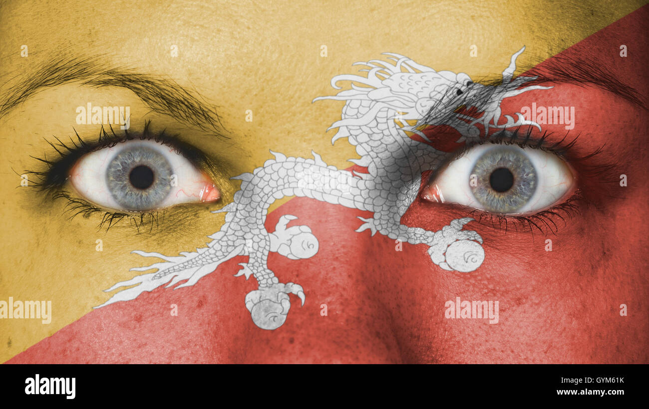 Close up of eyes with flag Stock Photo - Alamy