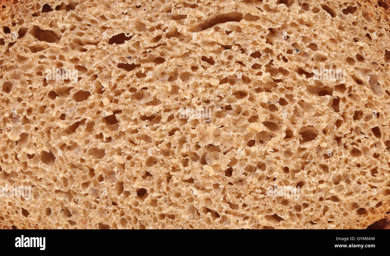 Brown bread slice. Close up Stock Photo - Alamy