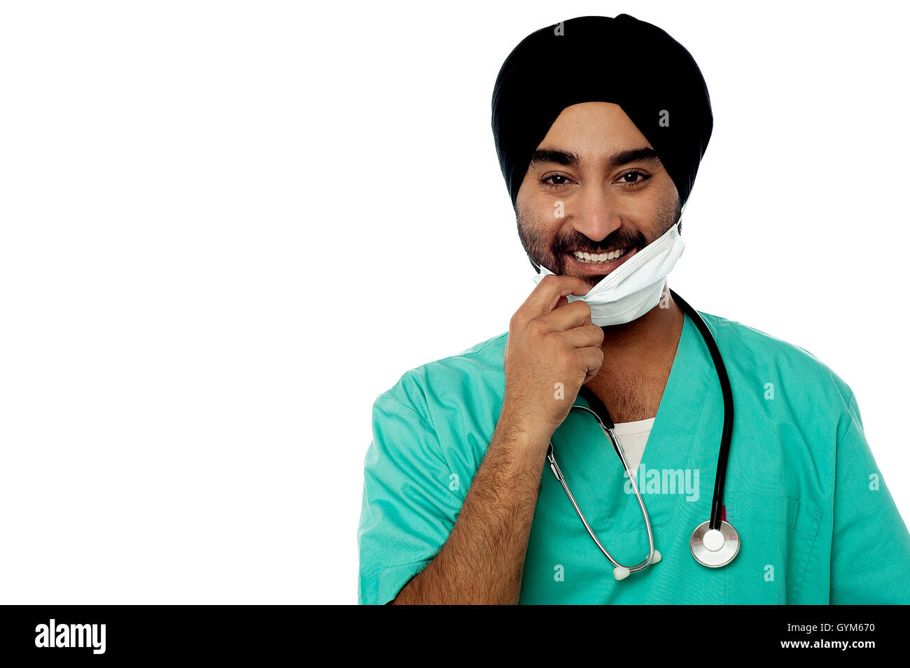 Removing the mask hi-res stock photography and images - Alamy