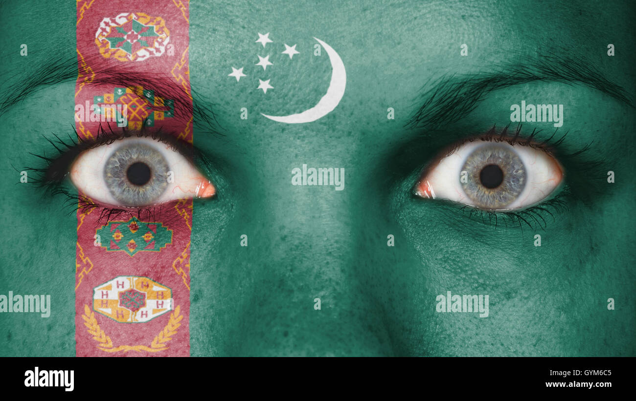 Close up of eyes with flag Stock Photo - Alamy