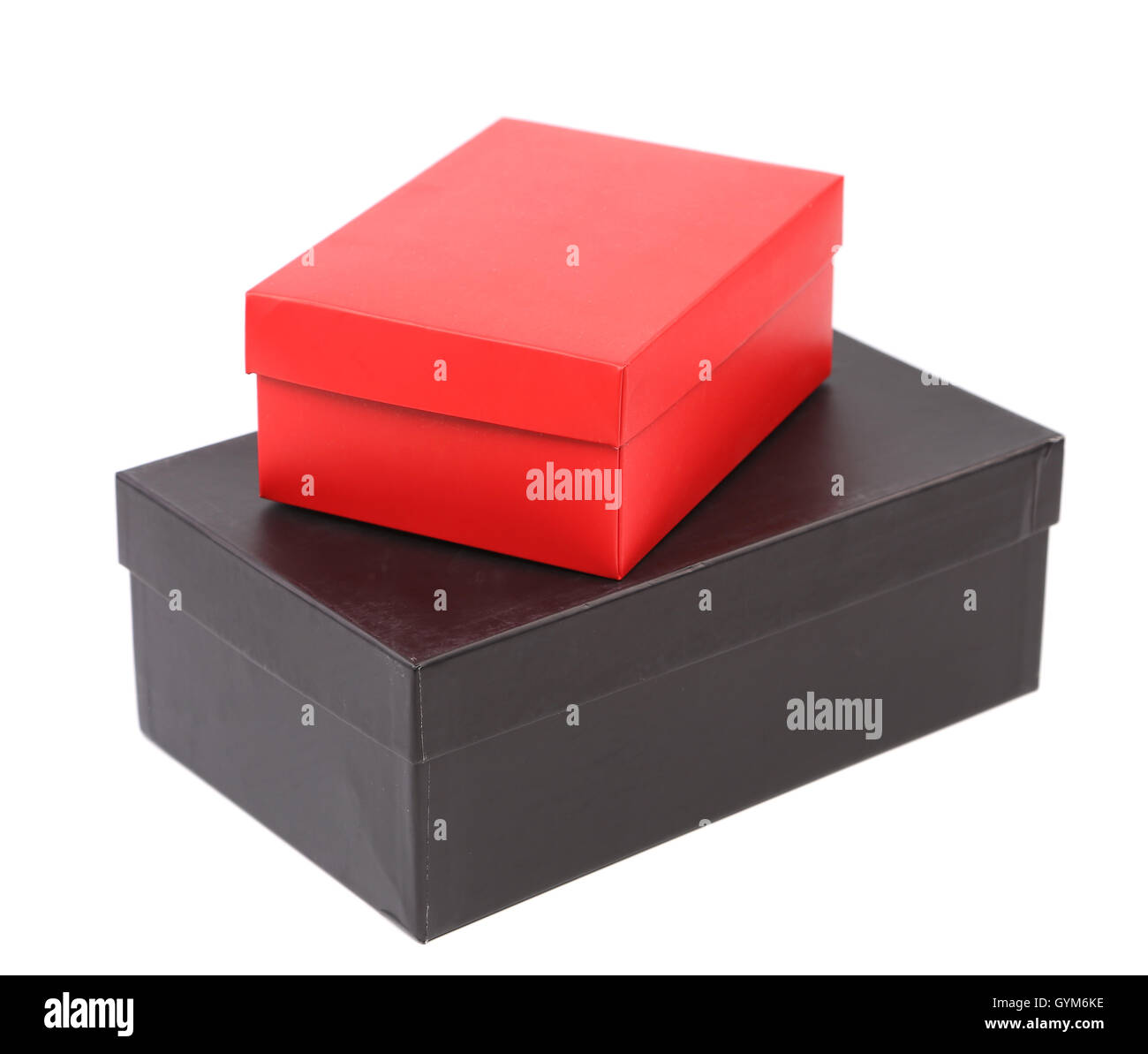 Black and red gift boxes Stock Photo - Alamy