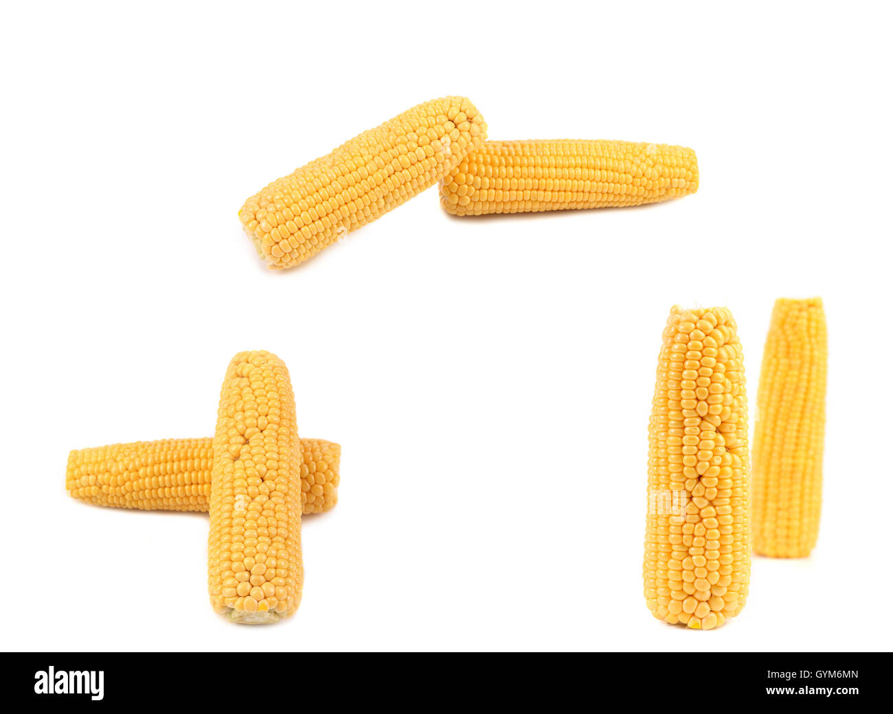 Six ripe corns Stock Photo - Alamy