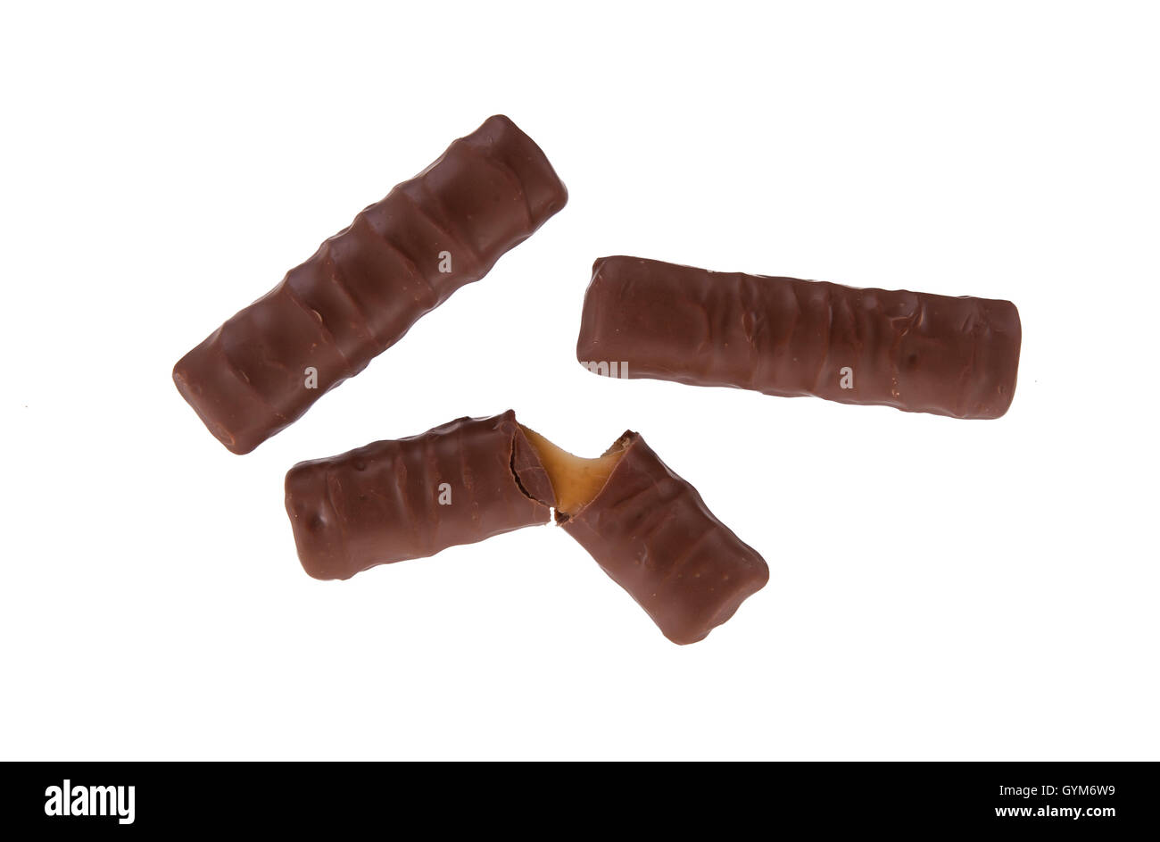 Closeup of small chocolate bars Stock Photo - Alamy