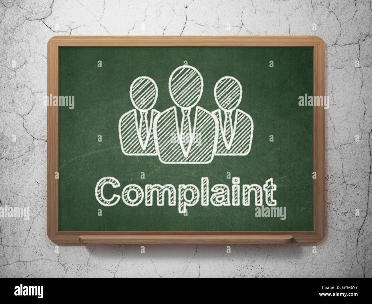Law concept: Business People and Complaint on chalkboard background Stock Photo - Alamy