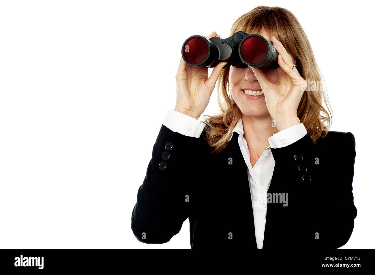 Corporate woman hunting success Stock Photo - Alamy