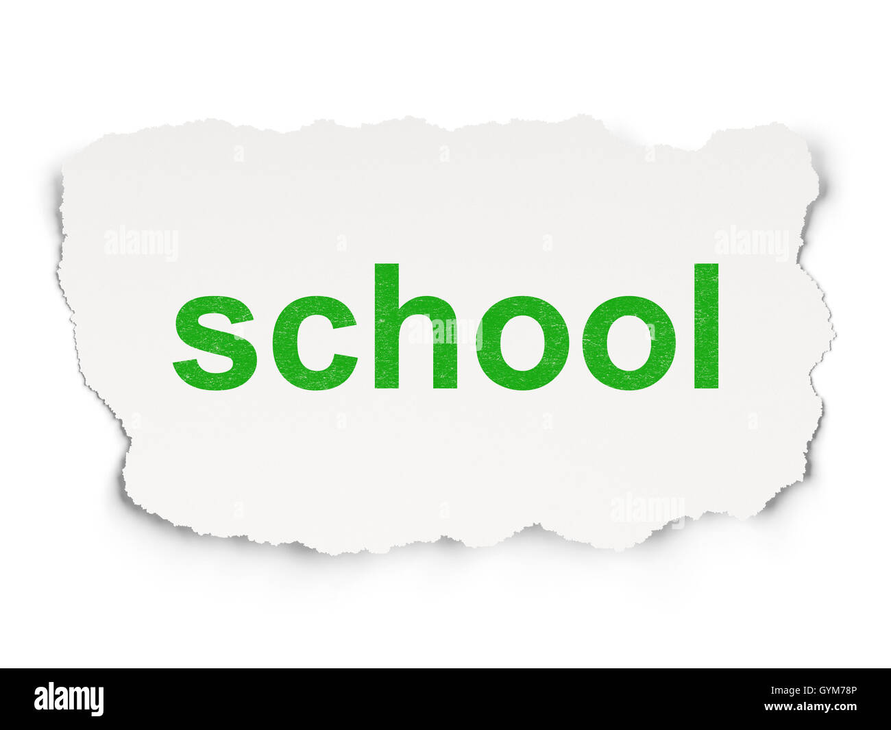 Education concept: School on Paper background Stock Photo - Alamy