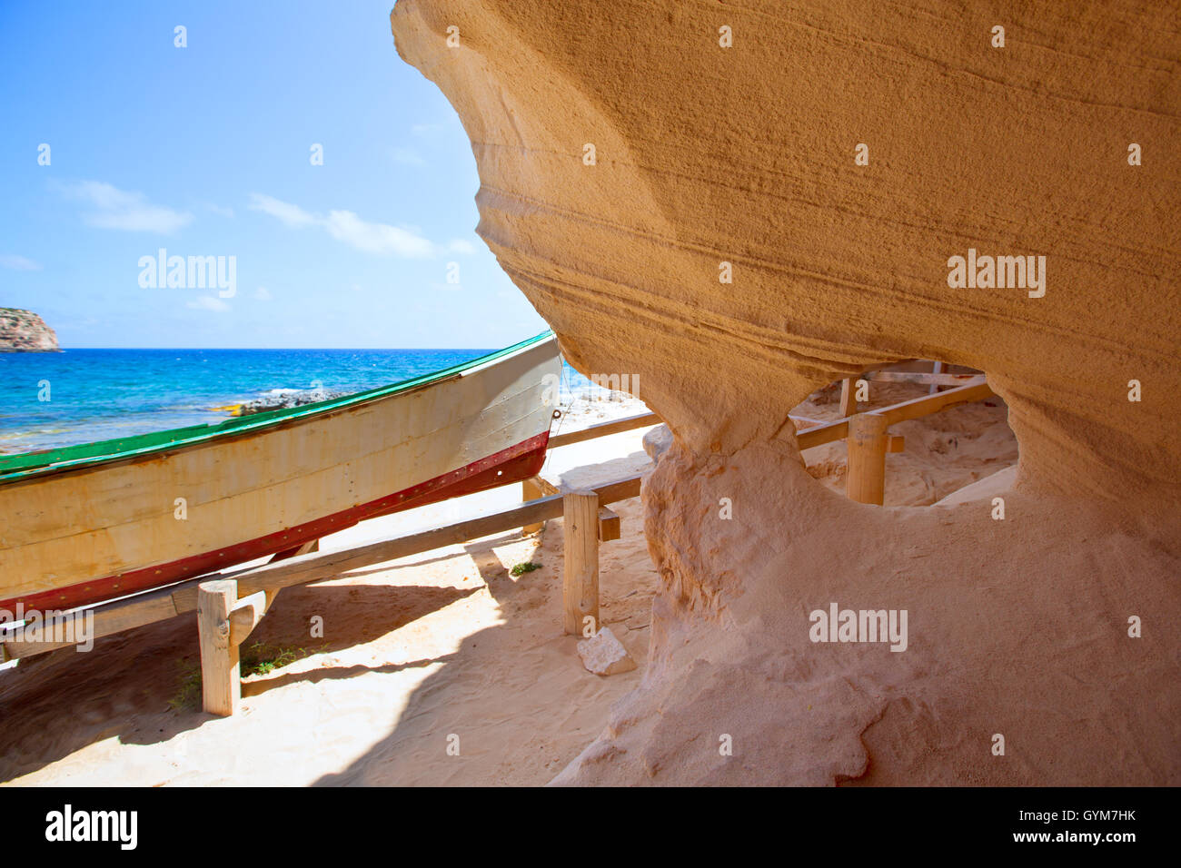 Formentera Cala en Baster in Balearic Islands of Spain Stock Photo - Alamy