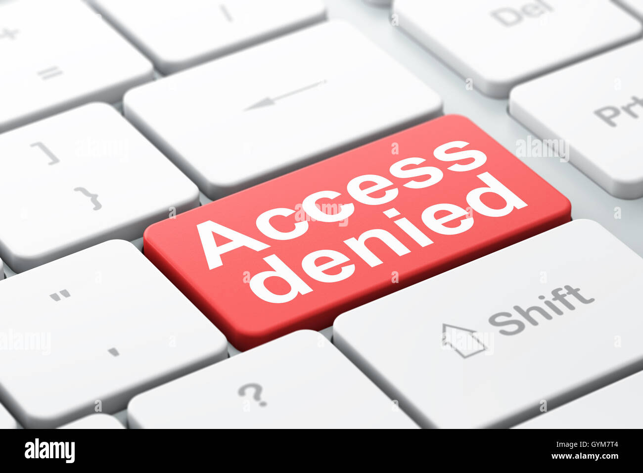 Safety concept: Access Denied on computer keyboard background Stock ...
