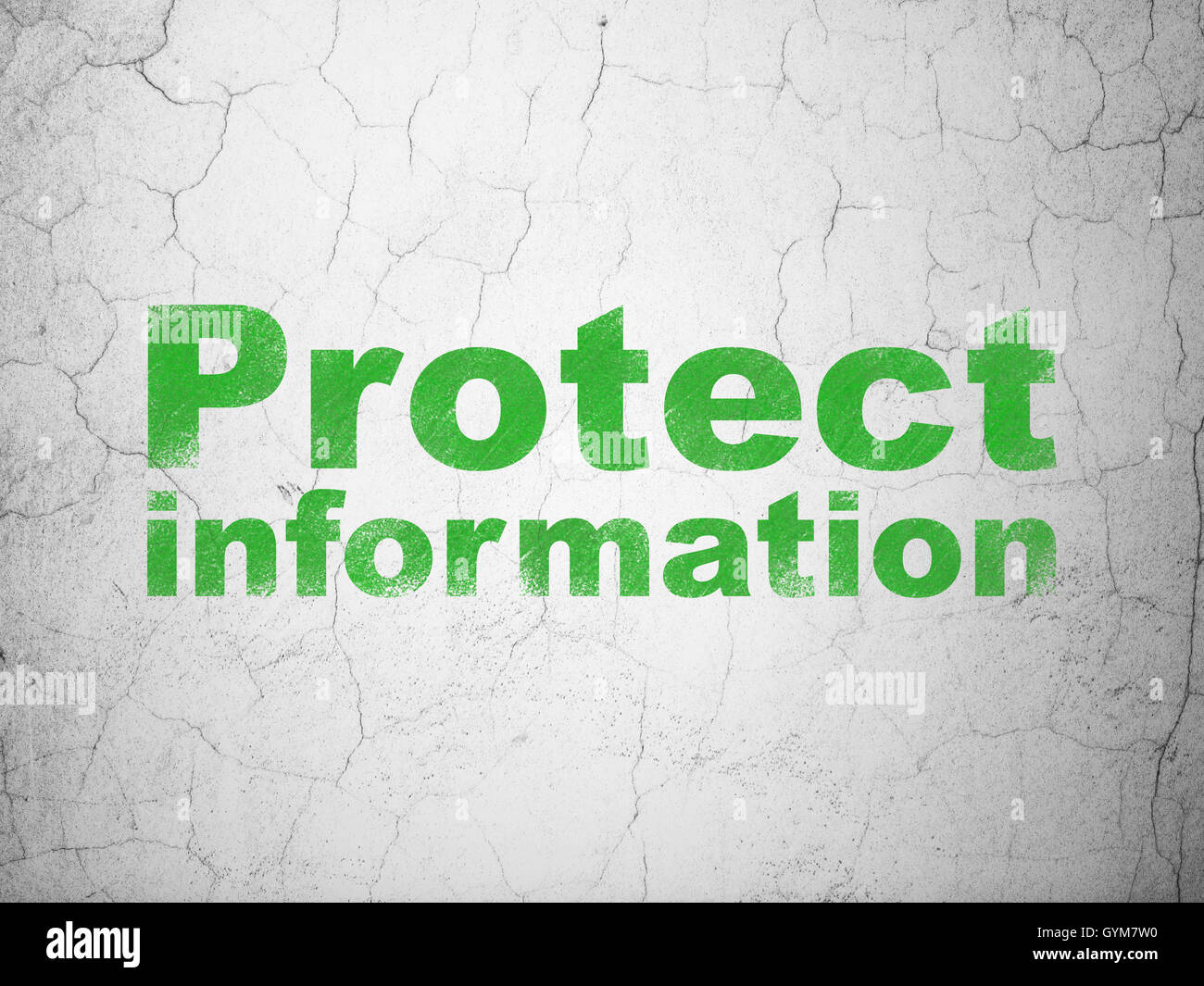 Privacy concept: Protect Information on wall background Stock Photo - Alamy