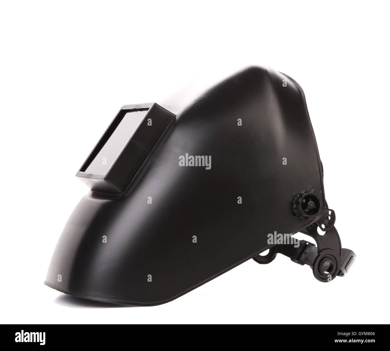 Close up of welding mask. Side view Stock Photo - Alamy