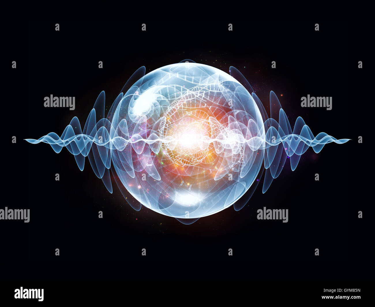 Magic of Wave Particle Stock Photo - Alamy