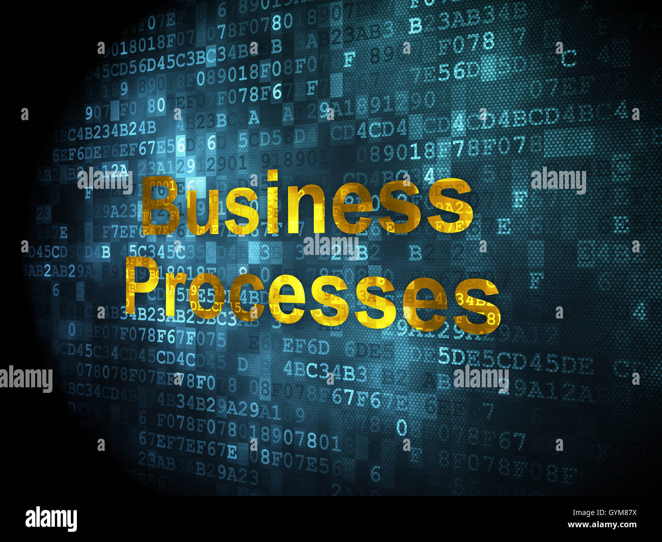Business concept: Business Processes on digital background Stock Photo ...