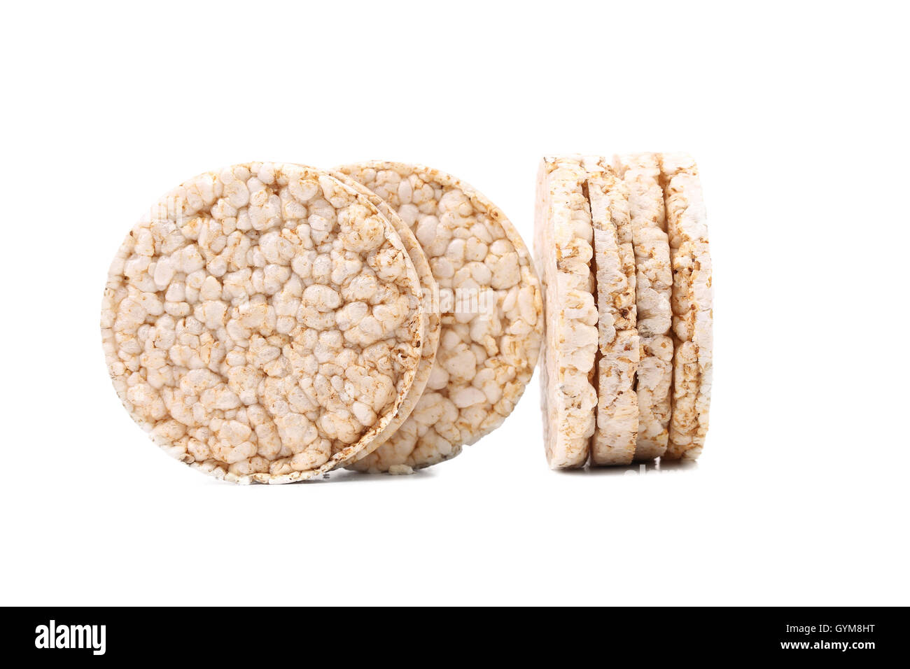 Puffed rice slice Cut Out Stock Images & Pictures - Alamy