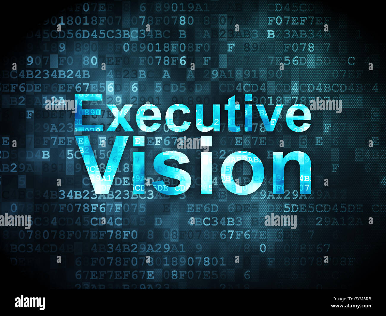 Business concept: Executive Vision on digital background Stock Photo ...