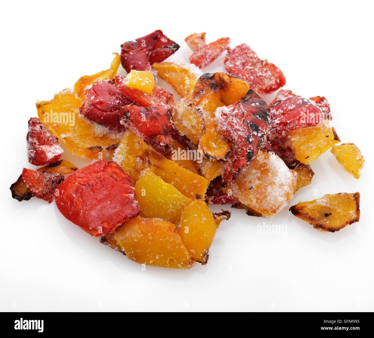 Frozen Bell Pepper Stock Photo - Alamy