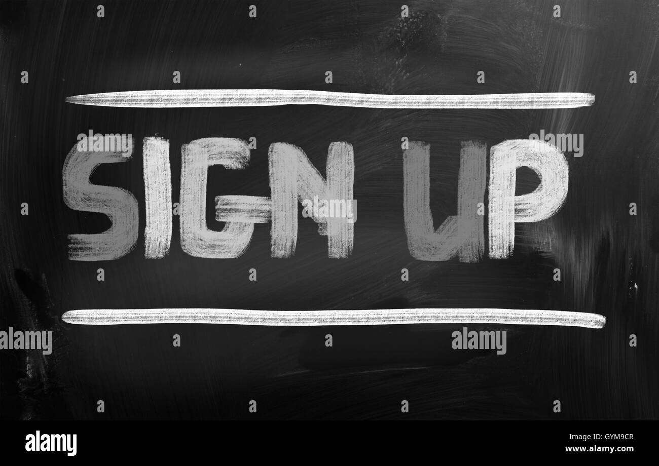 Account sign up Black and White Stock Photos & Images - Alamy