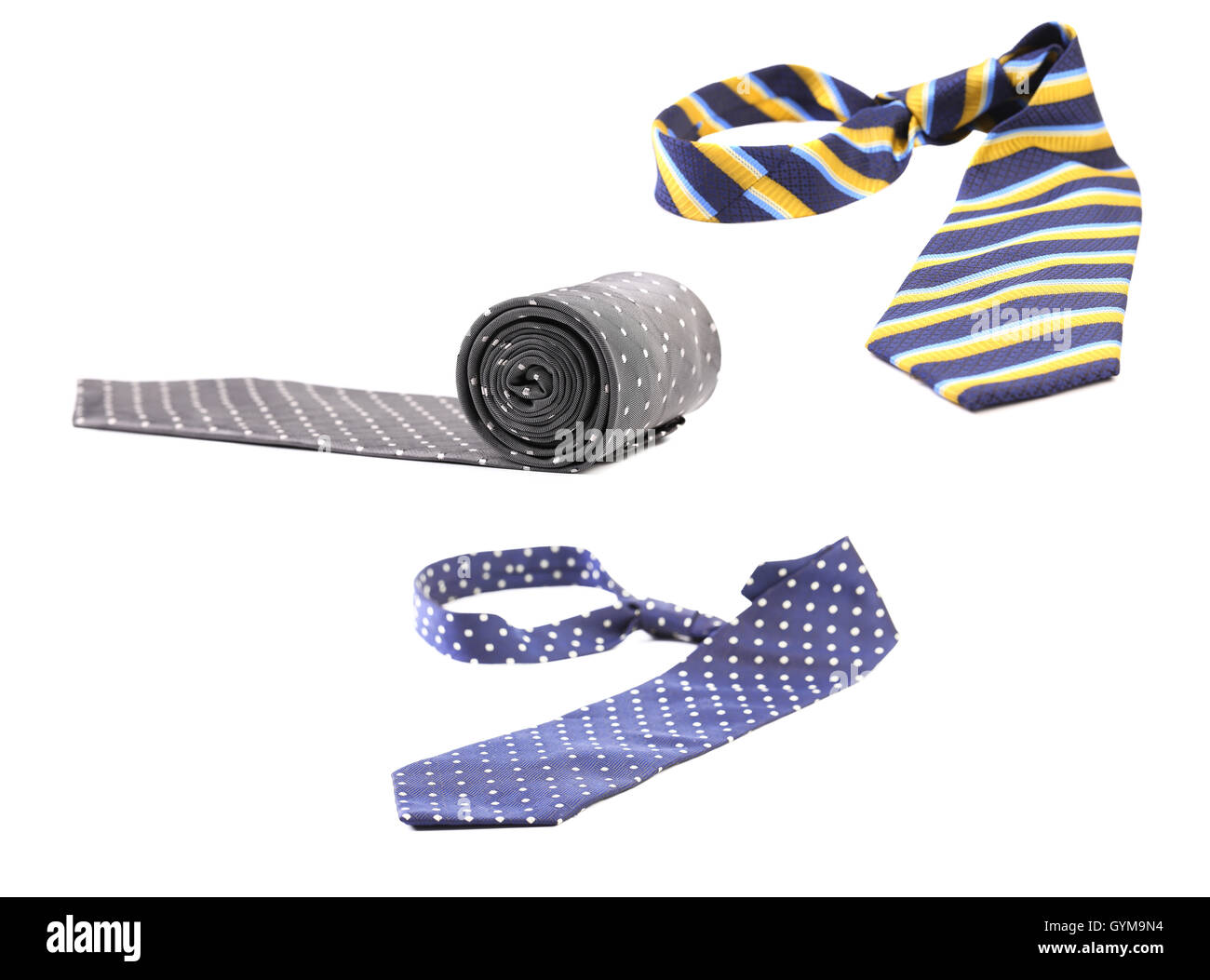 Three multi-colored ties Stock Photo - Alamy