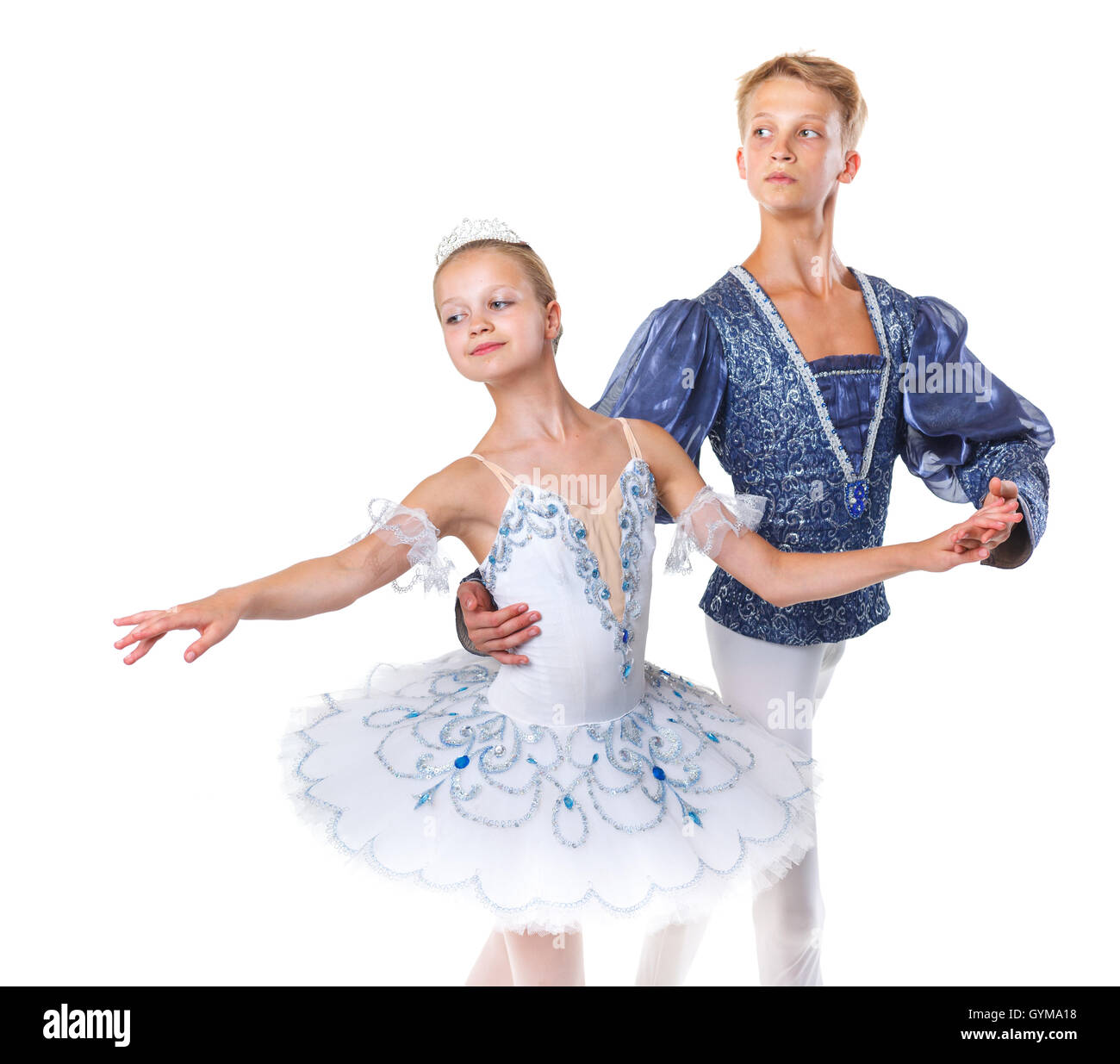Couple of ballet dancers posing Stock Photo - Alamy