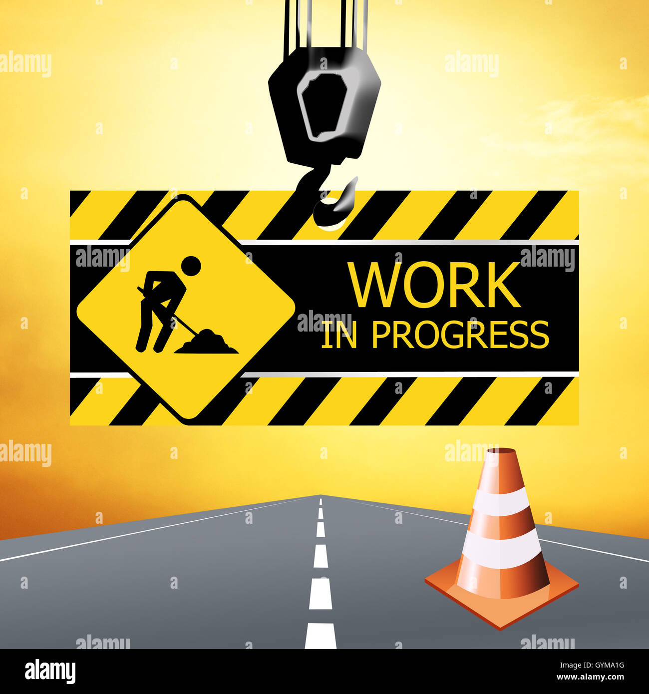 Work in progress Stock Photo - Alamy