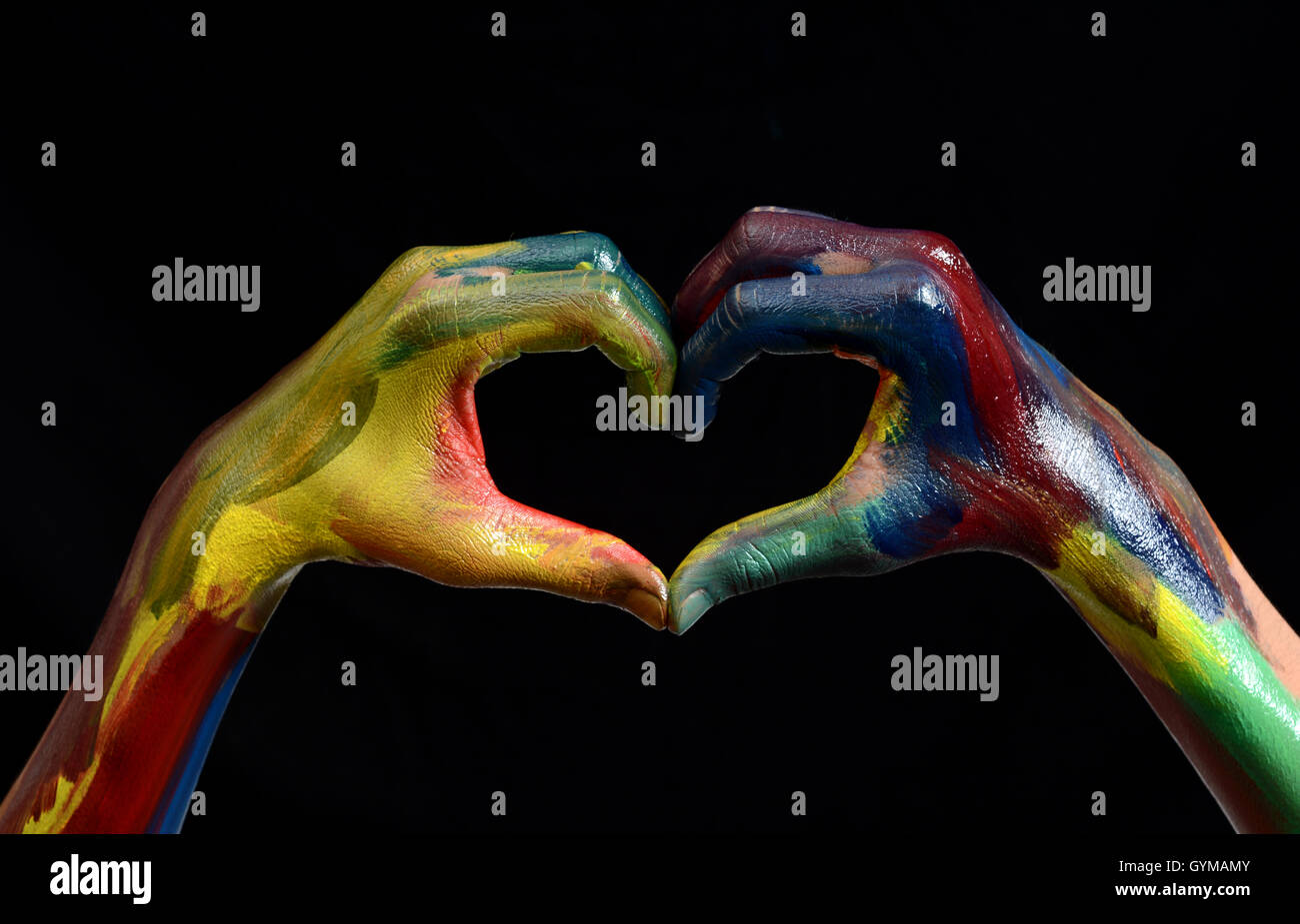 Hands making heart shape hi-res stock photography and images - Alamy