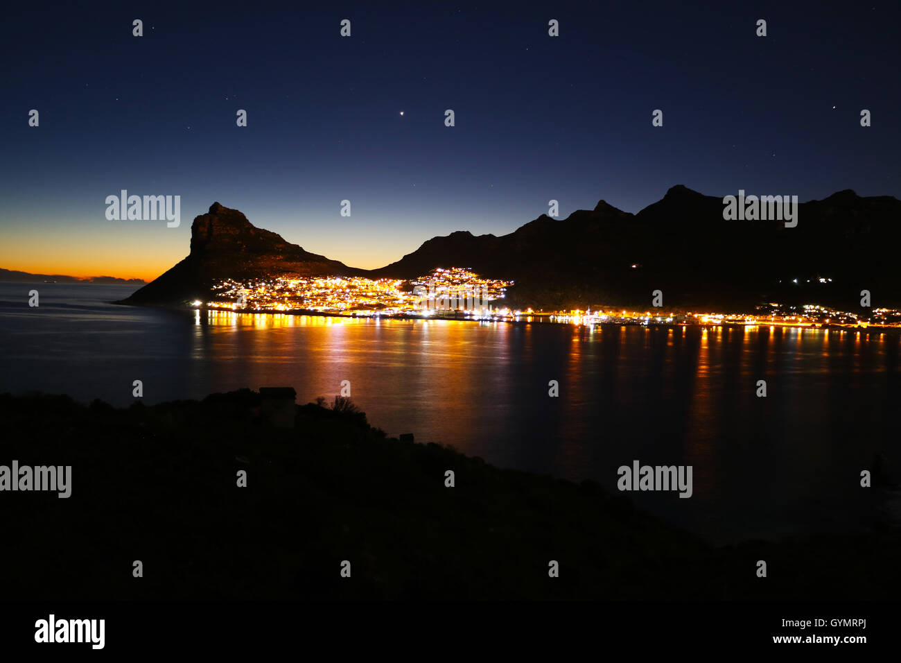 Chapman's Peak Night View Stock Photo - Alamy
