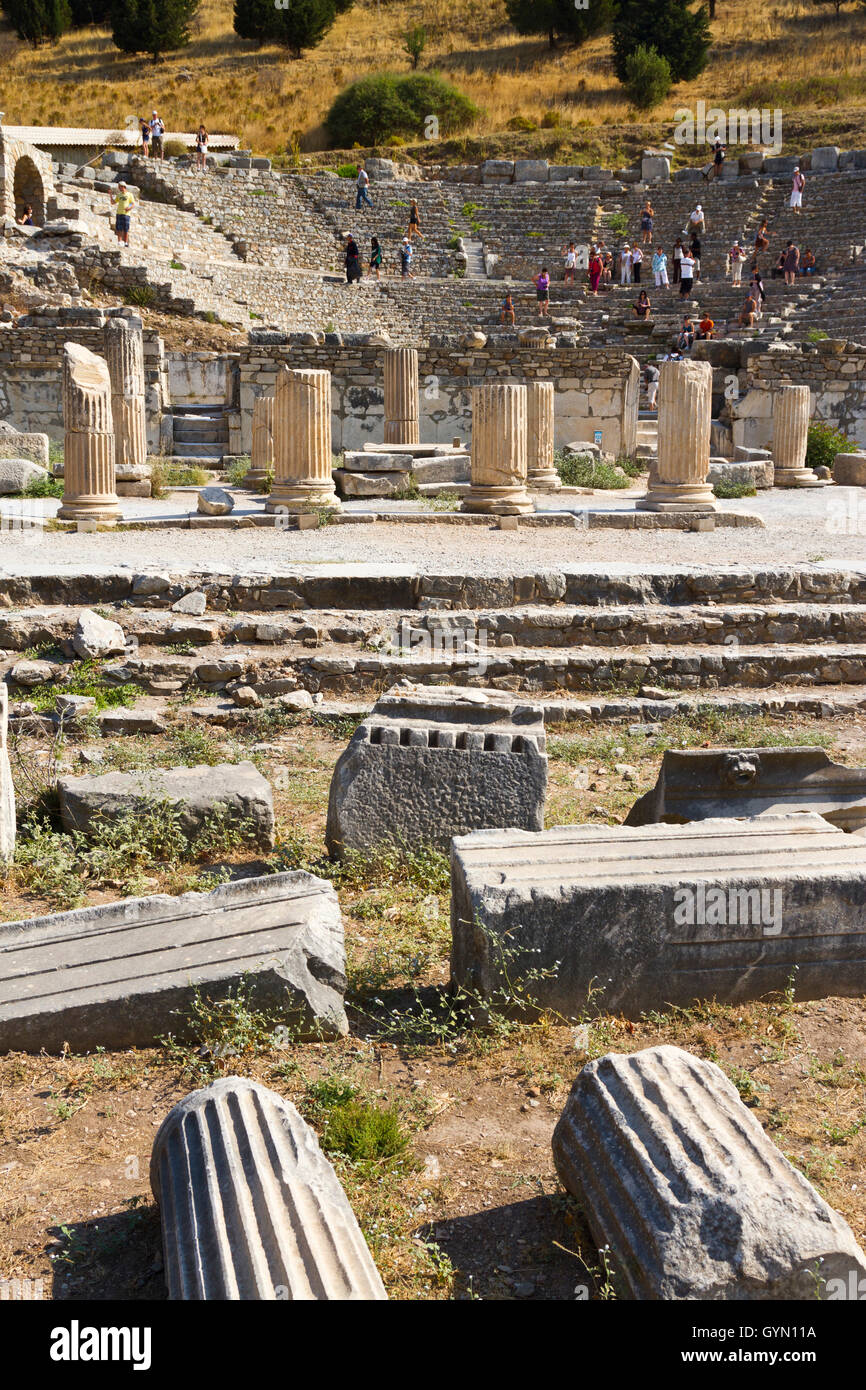 Odeon. Ruins of Ephesus. Izmir province. Anatolia, Turkey Stock Photo ...