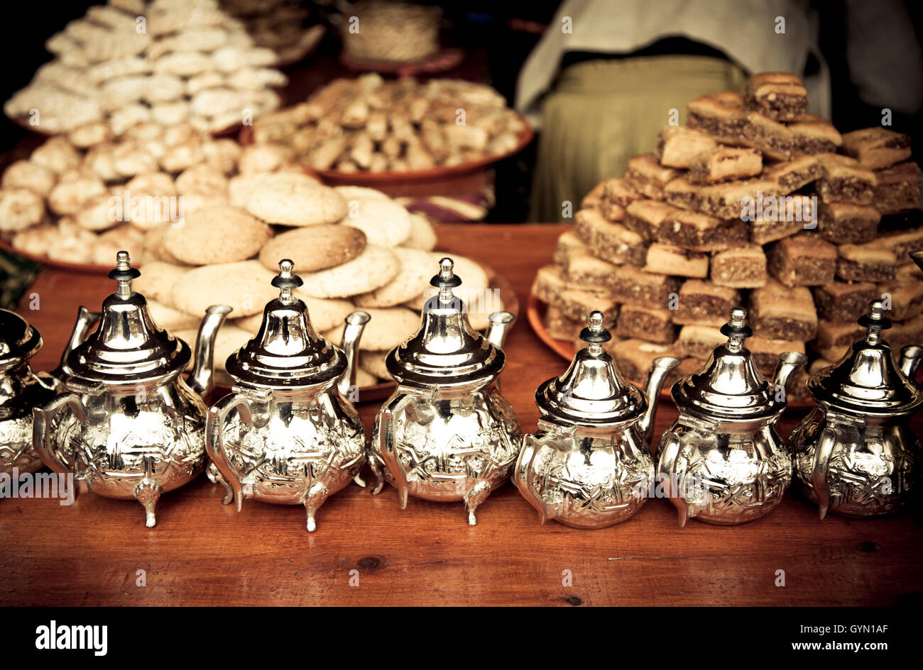 Arab food. Medieval Fair. Balmaseda, Biscay, Spain Stock Photo - Alamy