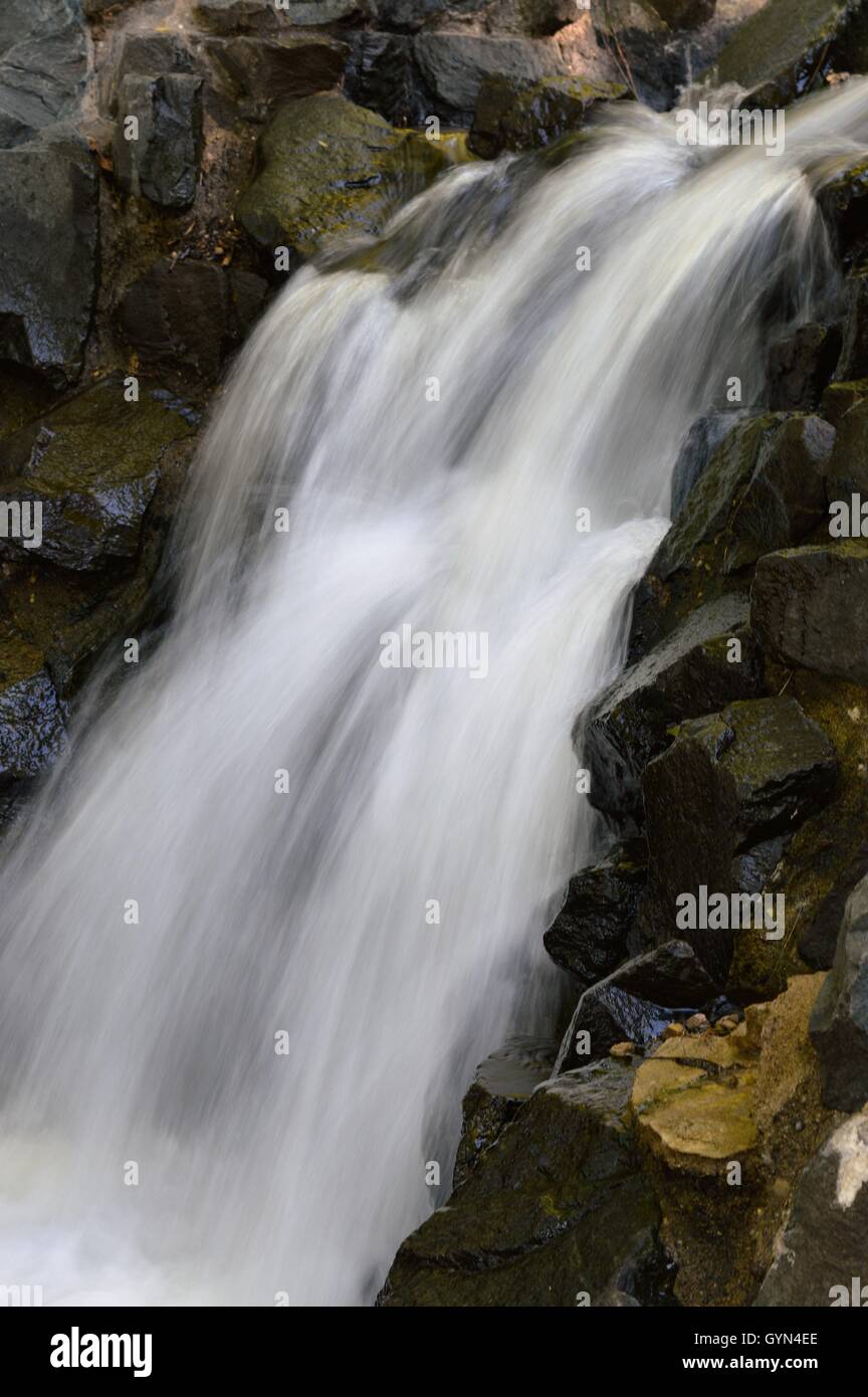 Waterfall in the Park Stock Photo - Alamy