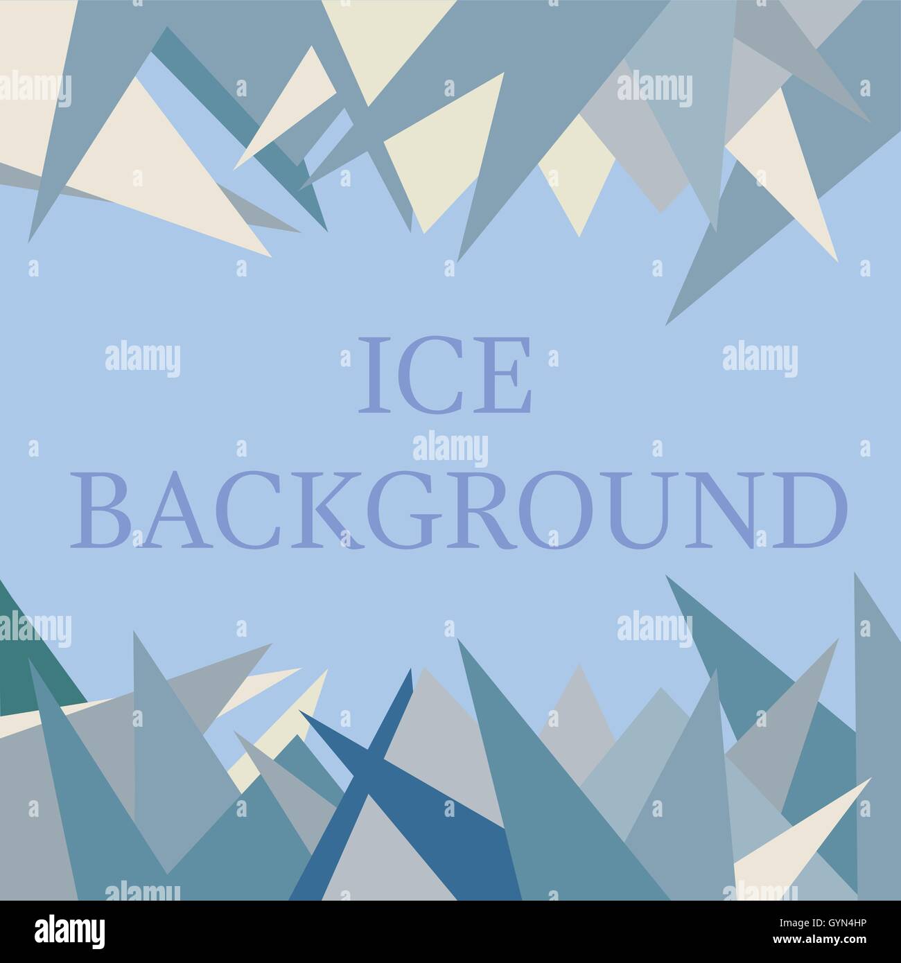 Blue ice water in Stock Vector Images - Alamy