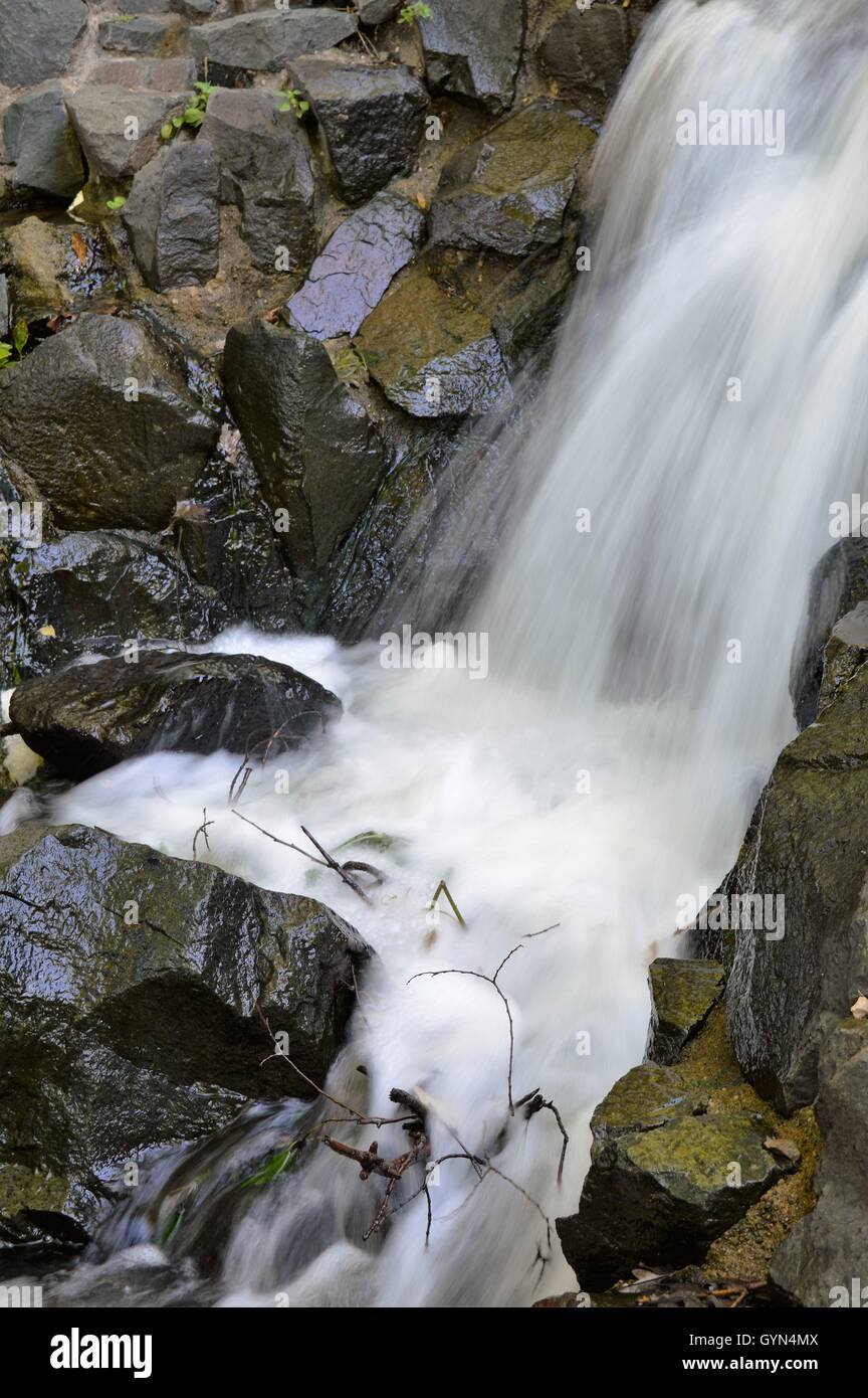 Waterfall in the Park Stock Photo - Alamy