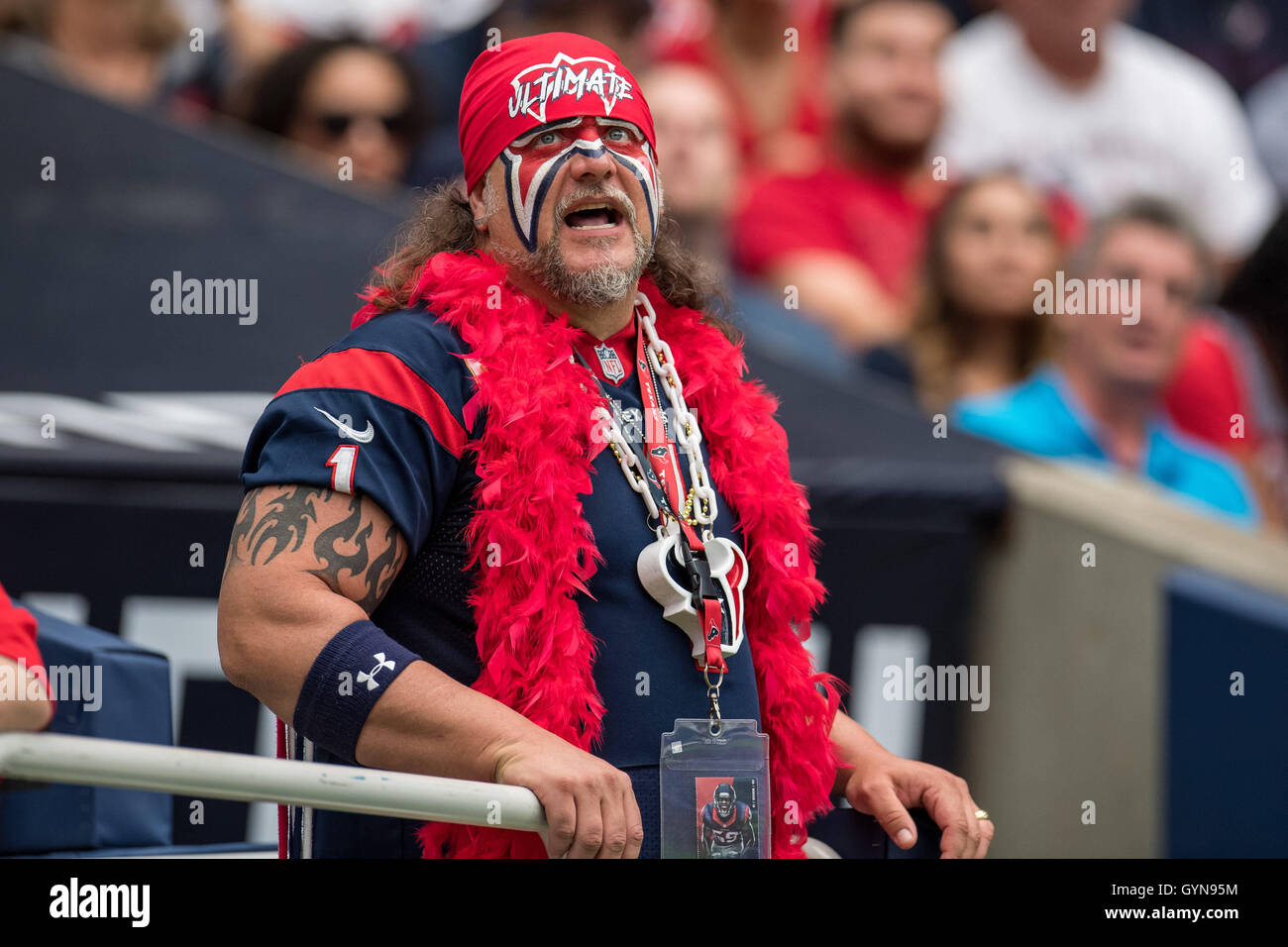 Houston, Texas, USA. 18th Sep, 2016. The Ultimate Houston Texans fan ...